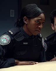 No he's not, he's just on his best behavior because you're really good ...