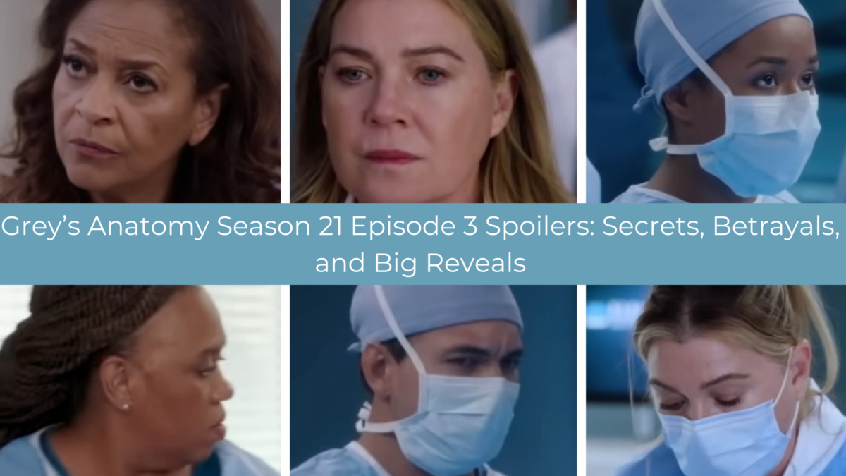 Grey’s Anatomy Season 21 Episode 3 Spoilers: Secrets, Betrayals, and Big Reveals - TV Fanatic